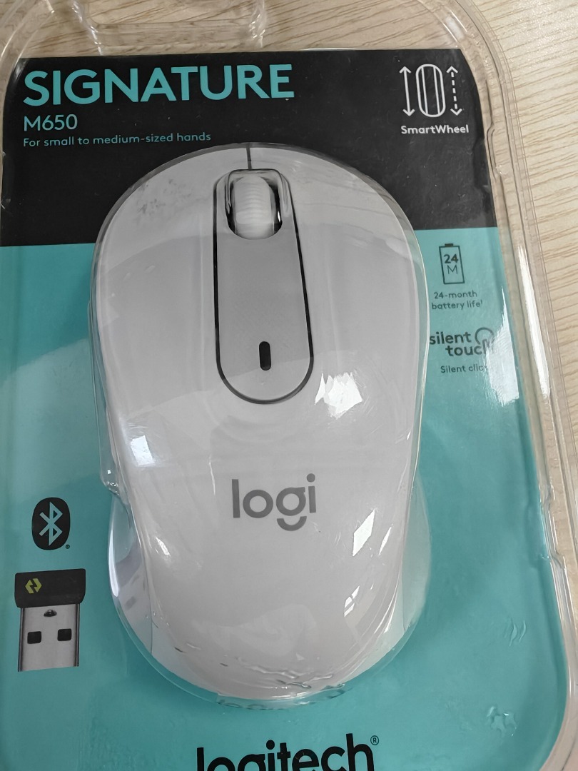 Logitech M650, White, Computers & Tech, Parts & Accessories, Mouse ...
