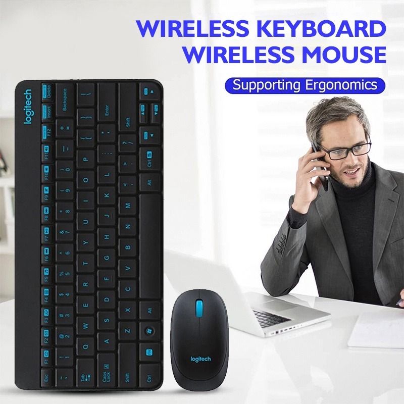 Logitech Mk245 Wireless Keyboard Mouse Combo Office Keyboard Mouse Set Computer Laptop Tablet