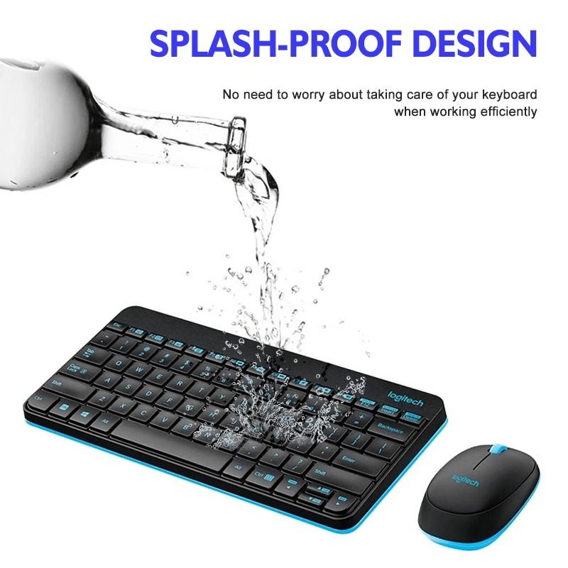 Logitech Mk245 Wireless Keyboard Mouse Combo Office Keyboard Mouse Set Computer Laptop Tablet