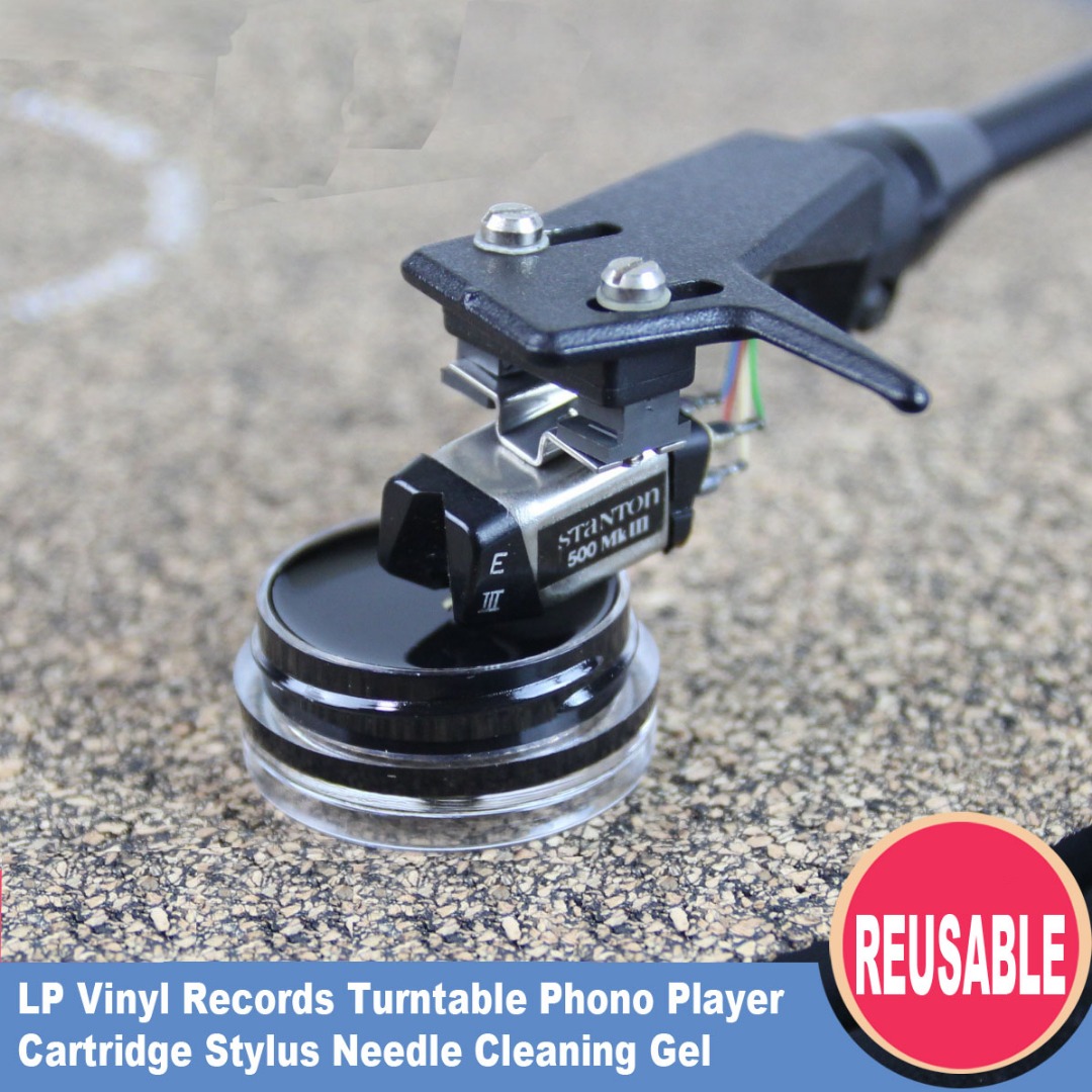 LP Turntable Phono Player Cartridge Stylus Needle Reusable Cleaning Gel ...