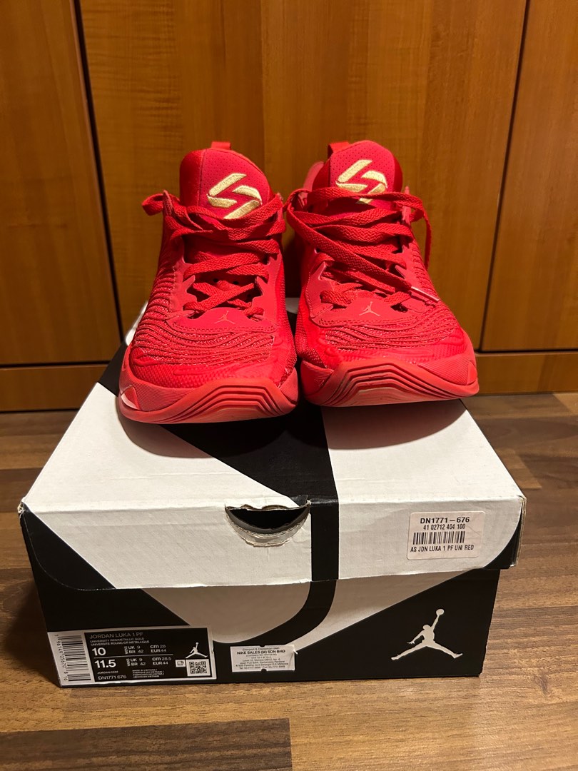 Luka 1 red, Men's Fashion, Footwear, Sneakers on Carousell