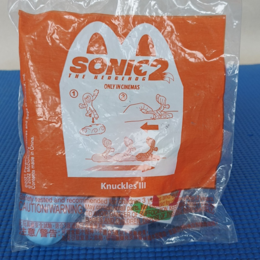 Mc D 2022 Sonic 2 Knuckles III Figure, Toys & Collectibles, Mainan di ...
