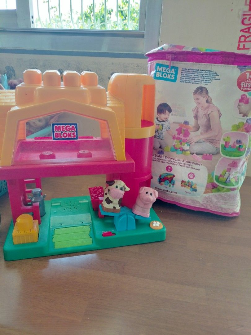 MEGA BLOCKS MY FIRST BUILDERS MUSICAL FARM.SET-BARN, Hobbies & Toys ...