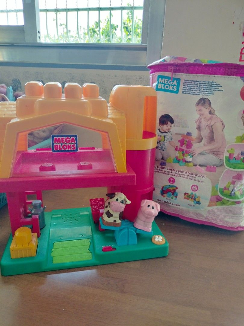 MEGA BLOCKS MY FIRST BUILDERS MUSICAL FARM.SET-BARN, Hobbies & Toys ...