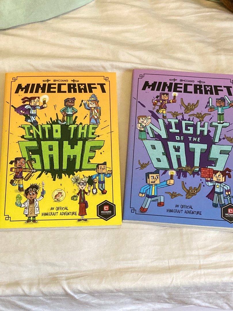 Minecraft Night of the Bats & Into The Game, 興趣及遊戲, 書本 & 文具, 小朋友書 ...