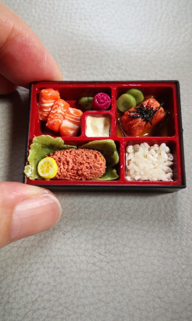 Miniature food-Japanese Bento set, Hobbies & Toys, Stationery & Craft ...