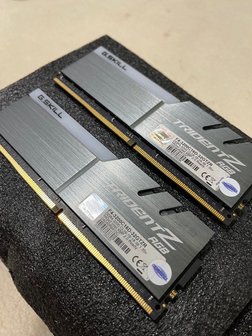 *MINT* G.Skill Trident Z RGB 2 X 16Gb - DDR4 3200mHz, Computers & Tech ...