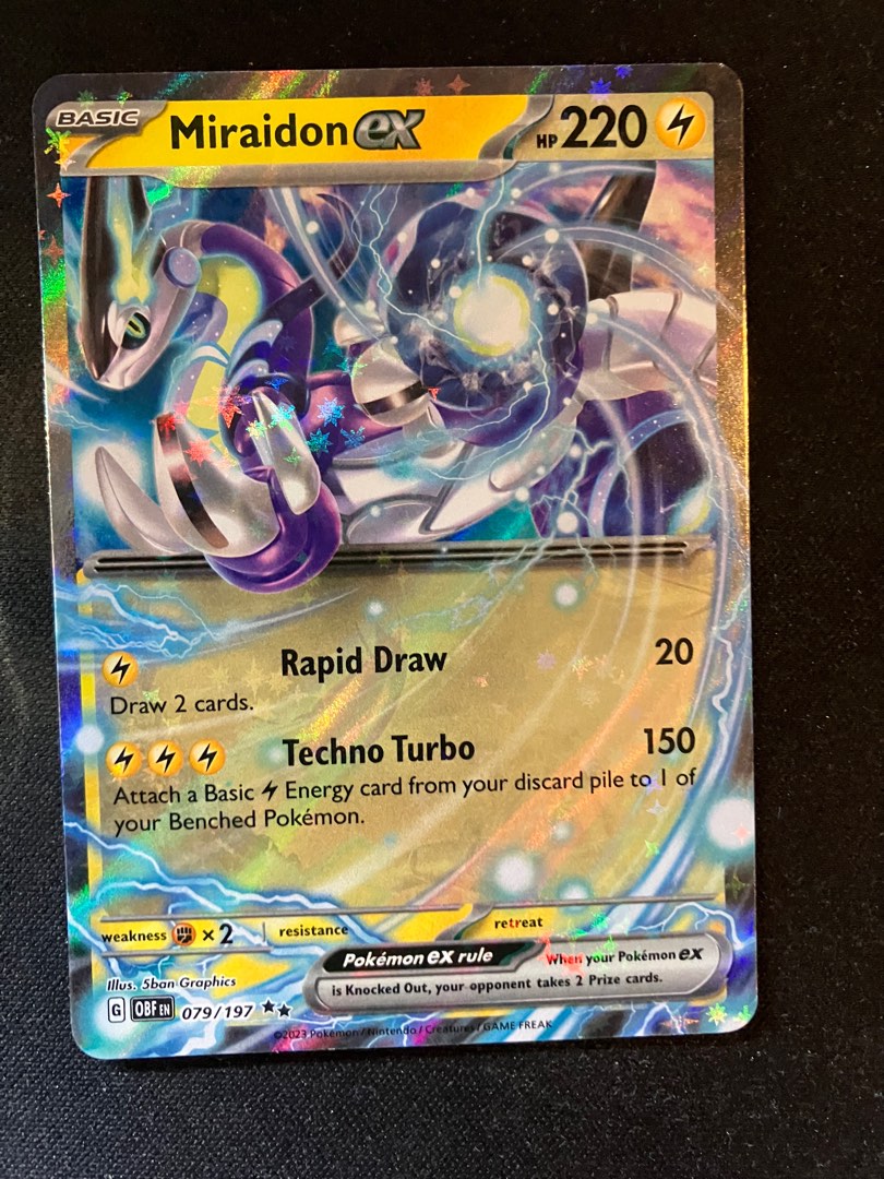 Miraidon ex Holo Obsidian Flames - Pokemon TCG/Pokemon Cards, Hobbies ...