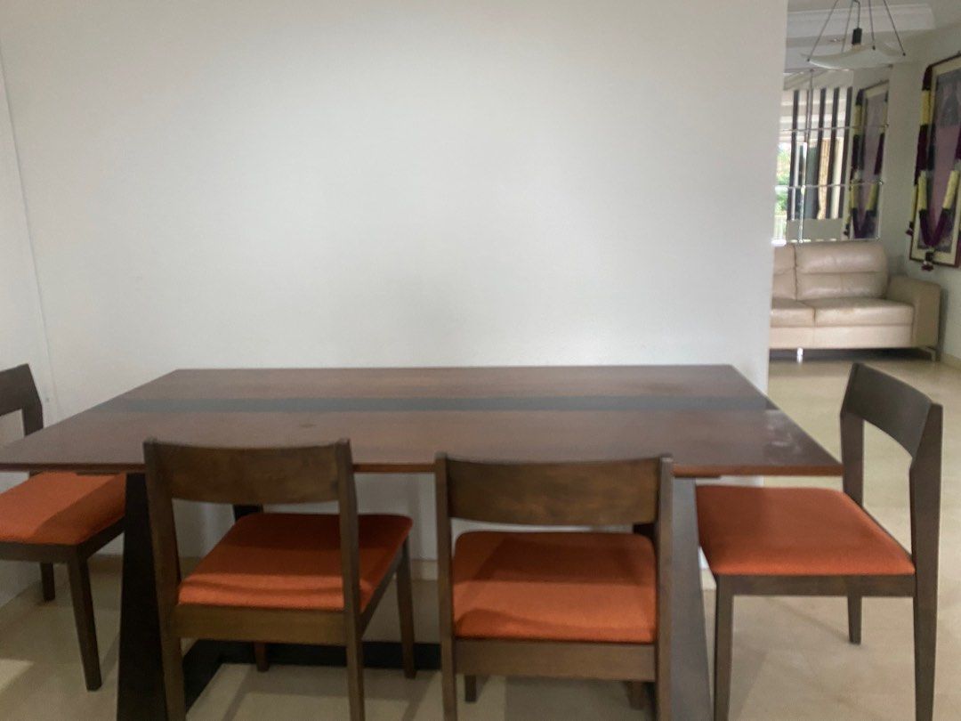 Modern, Minimalist Dining Table Set, Furniture & Home Living, Furniture ...