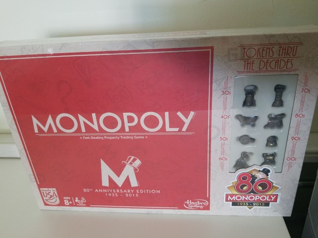 Monopoly 80th Anniversary Edition, Hobbies & Toys, Toys & Games on ...