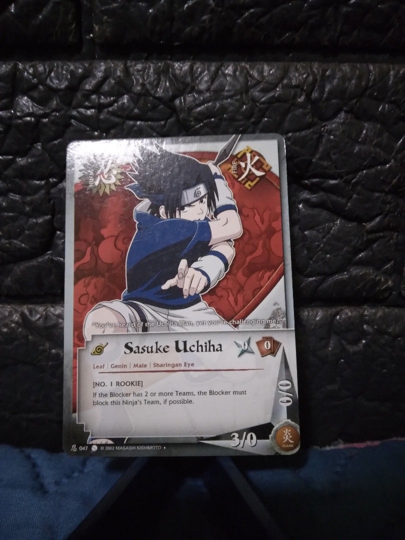 Naruto card ( Sasuke Uchiha ) on Carousell