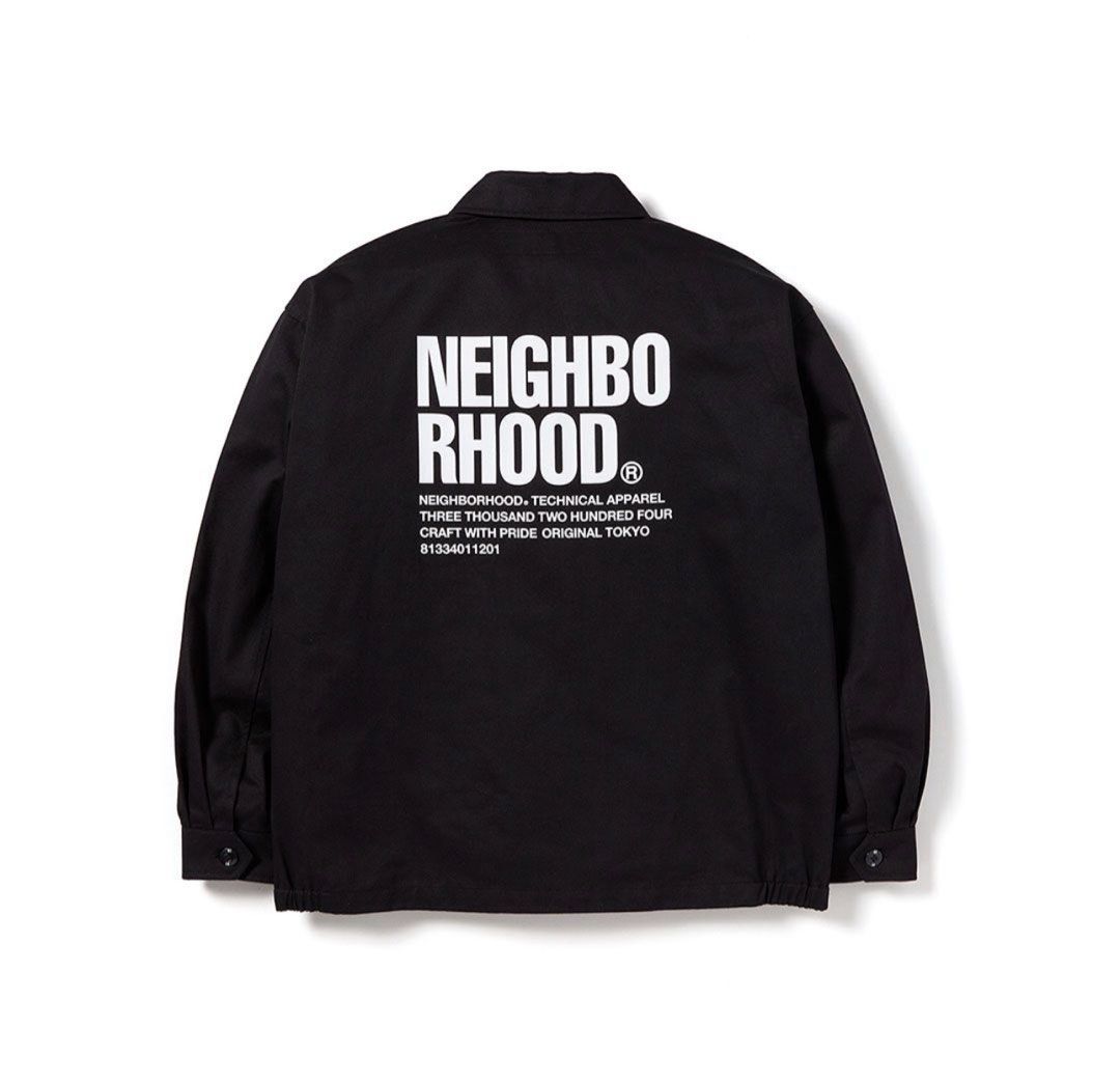 Neighborhood Logo Zip Work Jacket, Men's Fashion, Coats, Jackets and ...