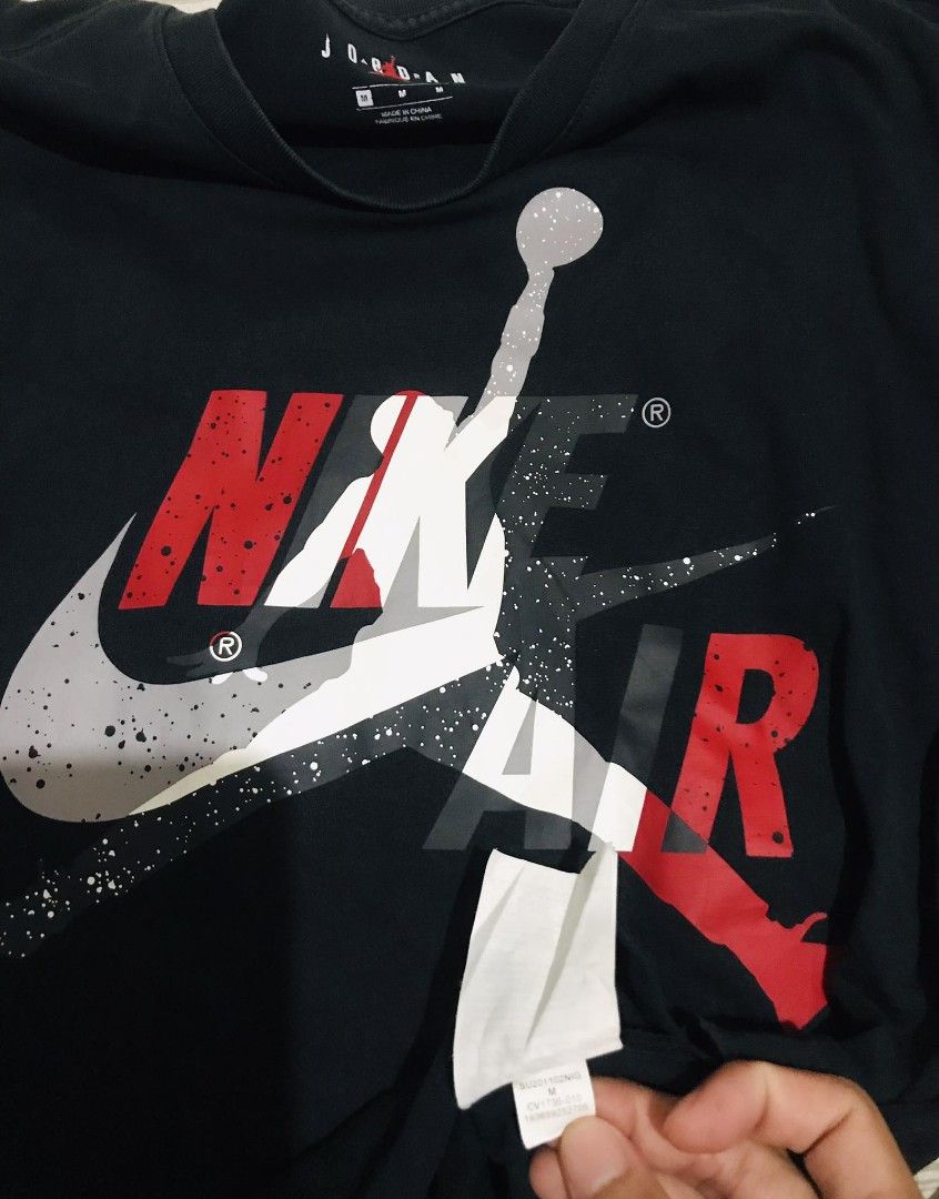 Nike air jordan colab brand shirt!, Men's Fashion, Tops & Sets, Tshirts ...