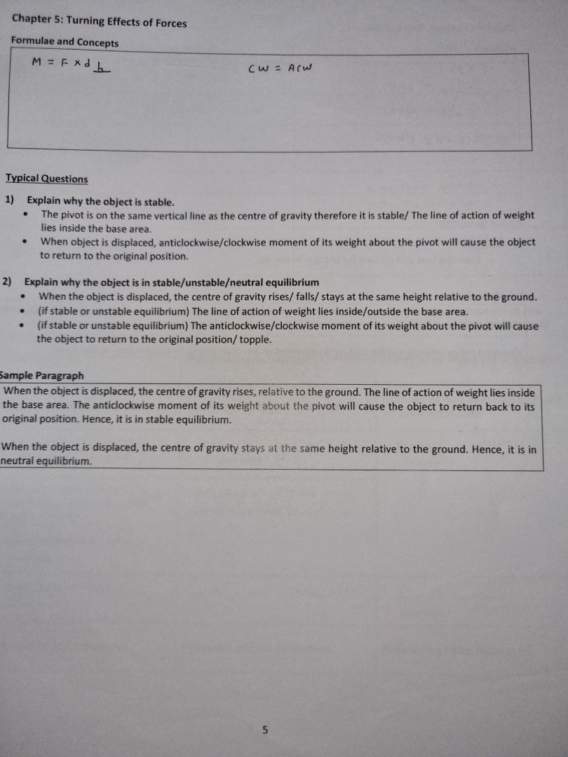 O level Pure Physics chapter notes, Hobbies & Toys, Books & Magazines ...