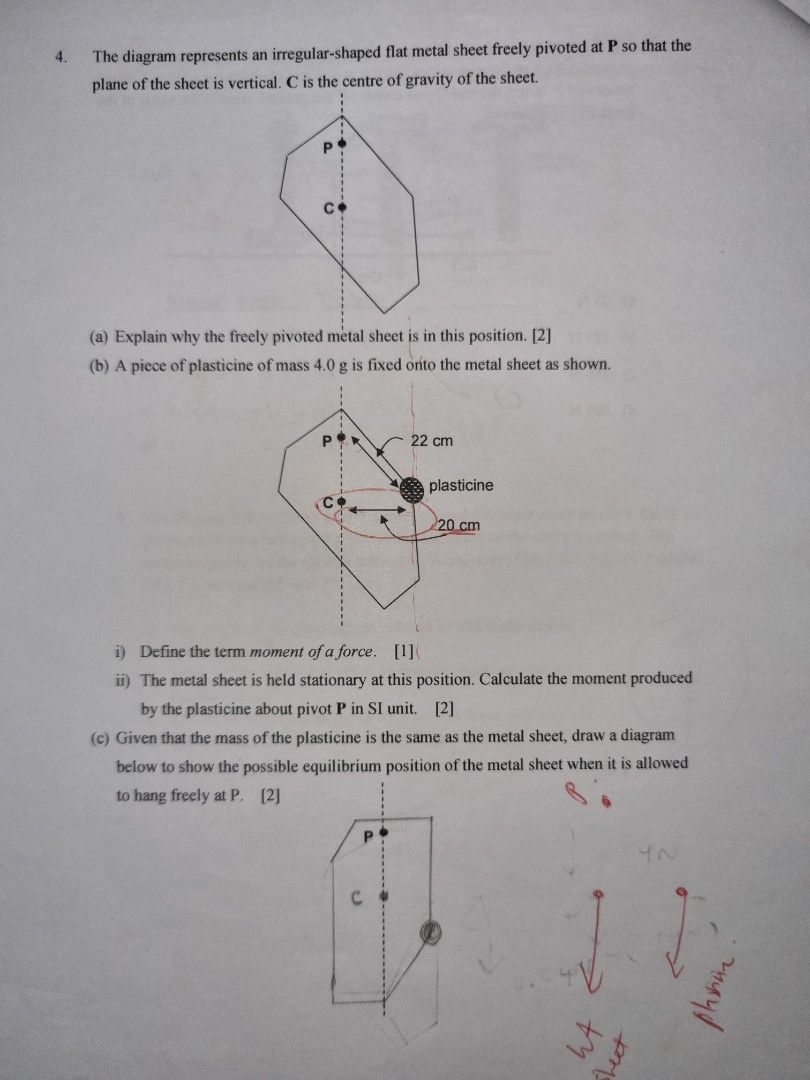 O level Pure Physics 'Turning effects/Moments' notes, Hobbies & Toys ...