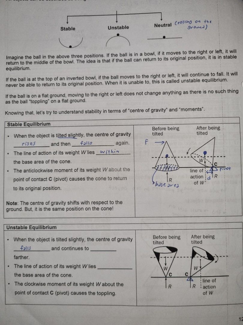 O level Pure Physics 'Turning effects/Moments' notes, Hobbies & Toys ...