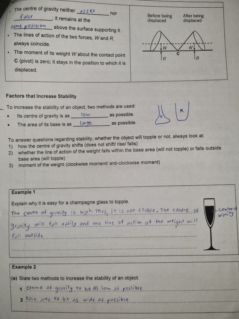 O level Pure Physics 'Turning effects/Moments' notes, Hobbies & Toys ...