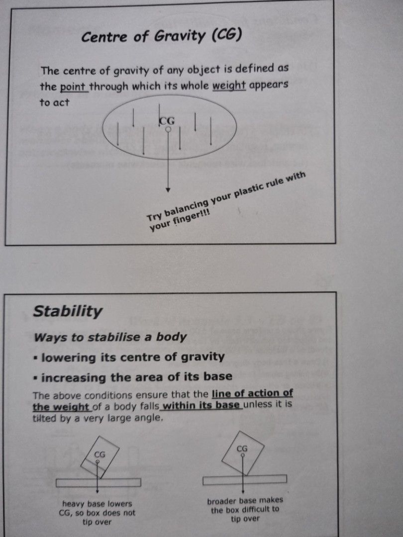 O level Pure Physics 'Turning effects/Moments' notes, Hobbies & Toys ...