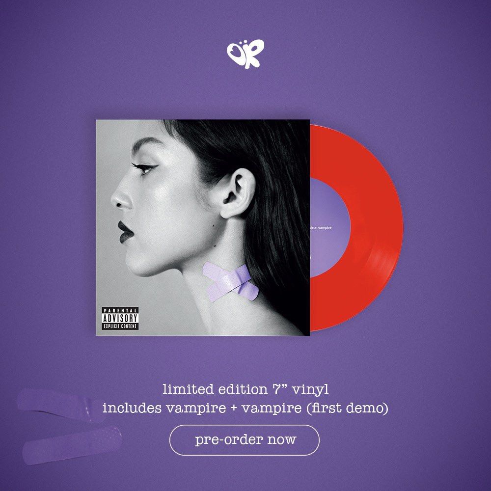 Olivia Rodrigo Vampire Vinyl (Limited Edition), Hobbies & Toys, Music ...