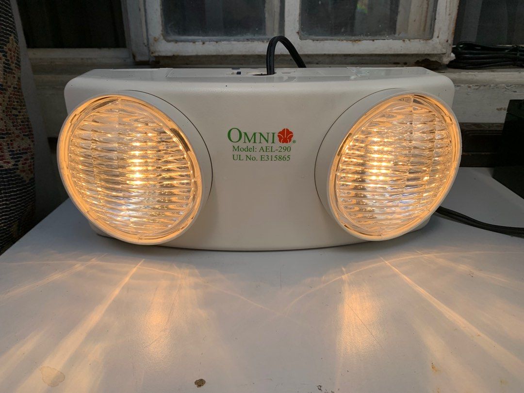 Omni Emergency Light Model AEL-290 with New Battery on Carousell