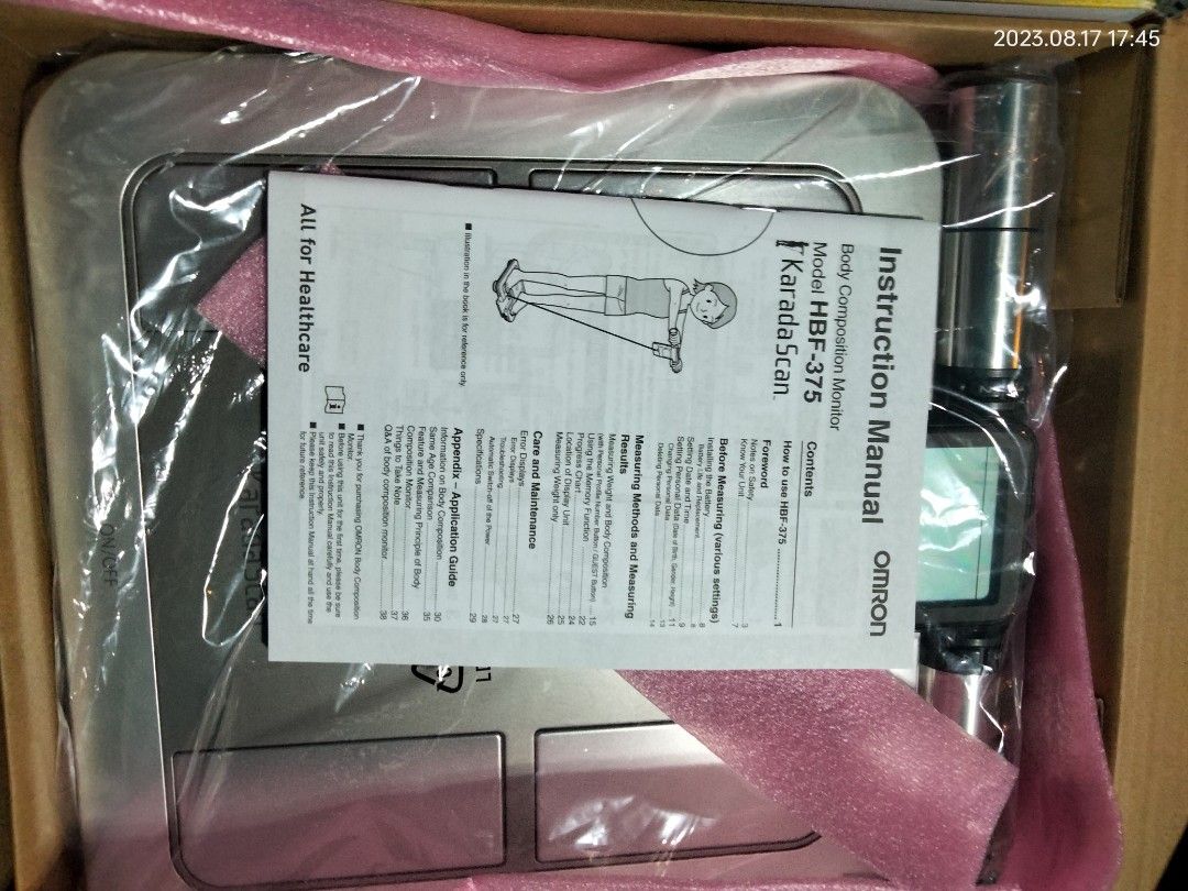 Omron Karada Body Composition Monitor, Health & Nutrition, Health ...