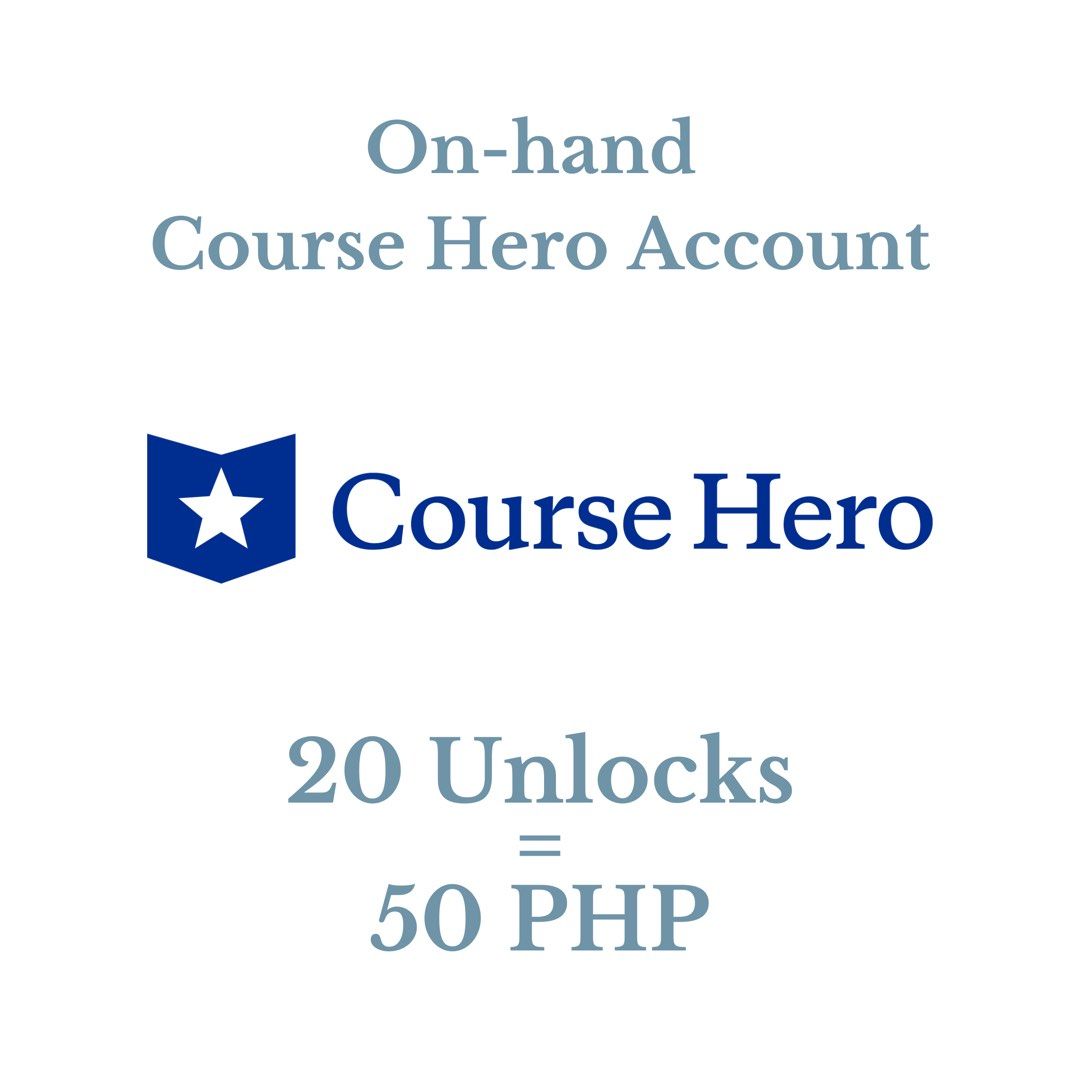 On Hand Course Hero Accounts with 20 unlocks, Hobbies & Toys, Books ...