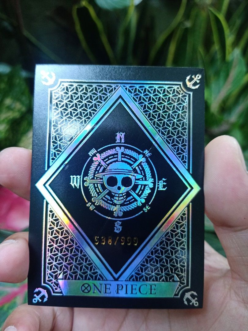 One piece numbered card 5 pcs.thick card + Usopp metal card 1.Mihawk 2 ...