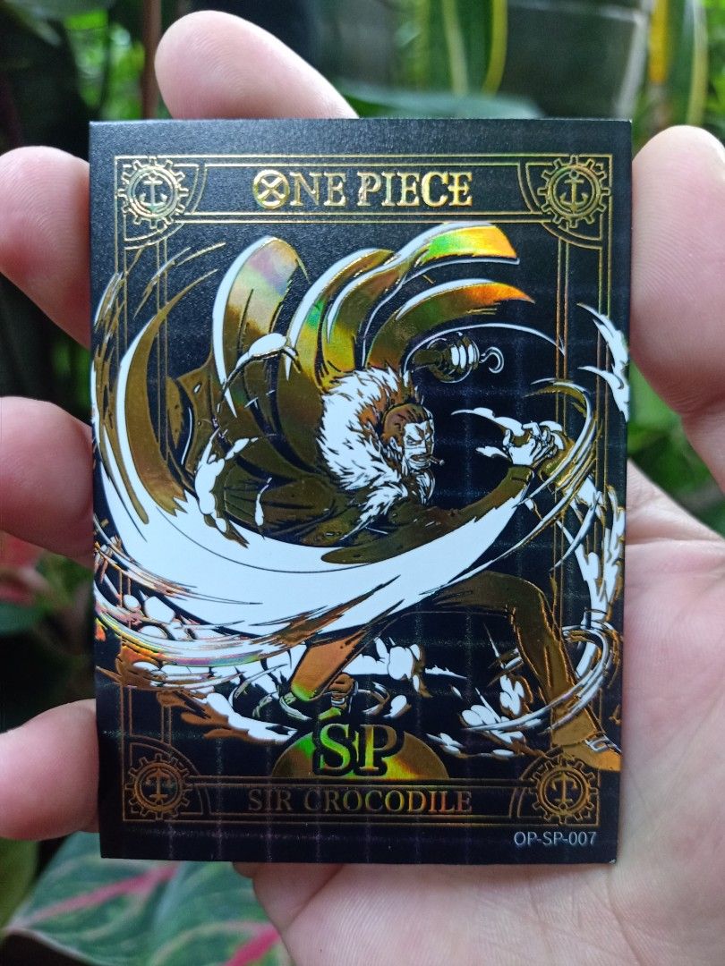 One piece numbered card 5 pcs.thick card + Usopp metal card 1.Mihawk 2 ...