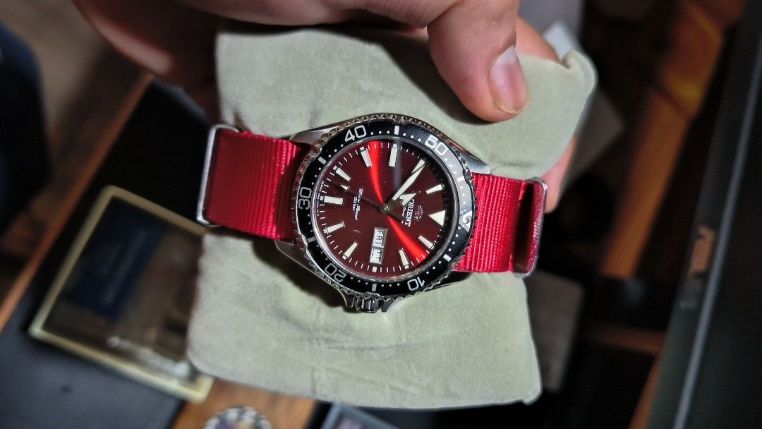 Orient Red Kamasu, Men's Fashion, Watches & Accessories, Watches on ...
