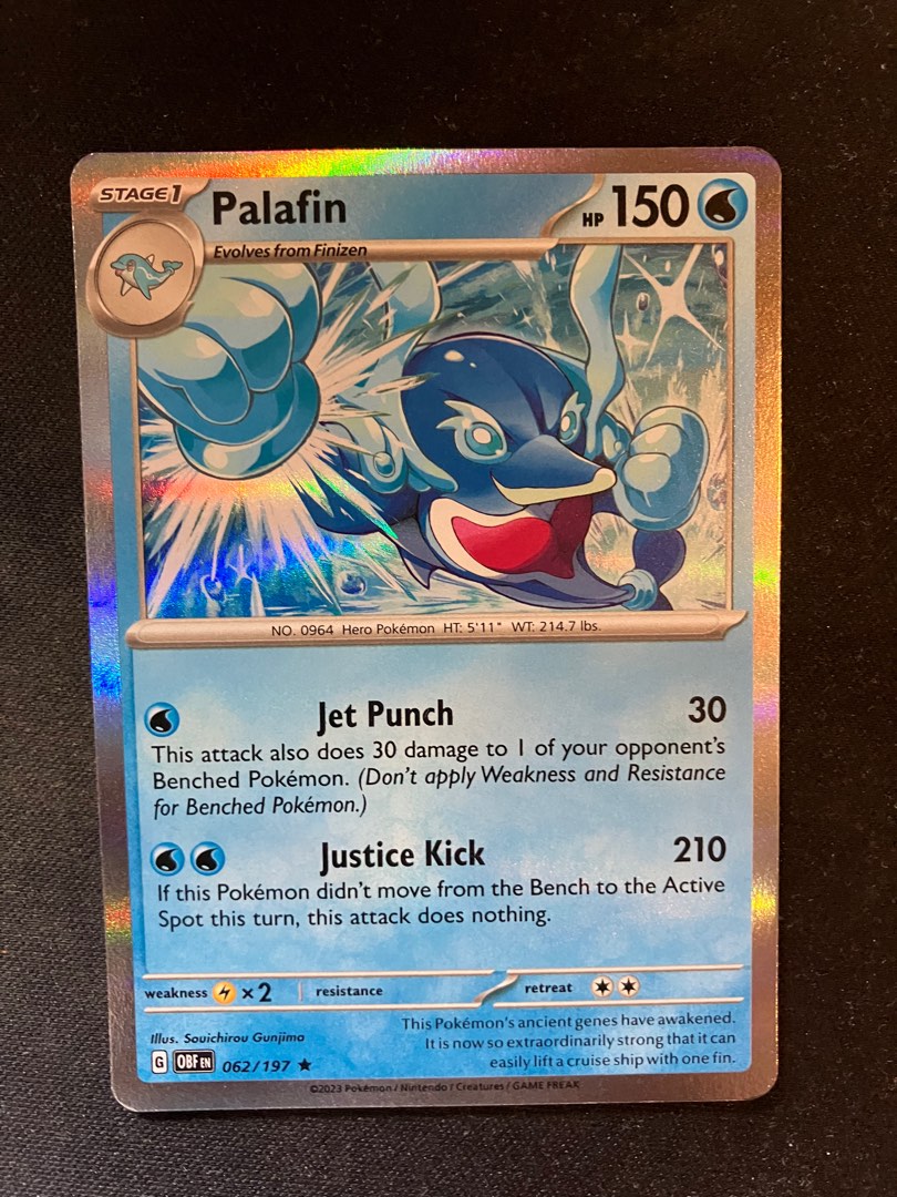 Palafin Reverse Holo - Obsidian Flames Pokemon TCG/ Pokemon Cards ...