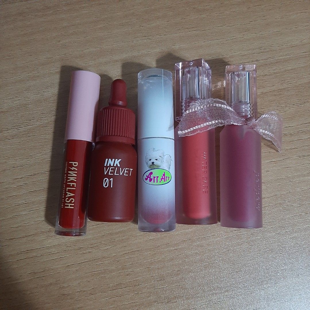 Peripera Water Bare tint, Ink Mood Tint, and Velvet tint. With free ...