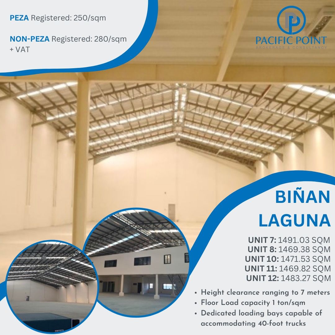 PEZA and Non PEZA Warehouses for Lease in Laguna, Cavite and Batangas ...