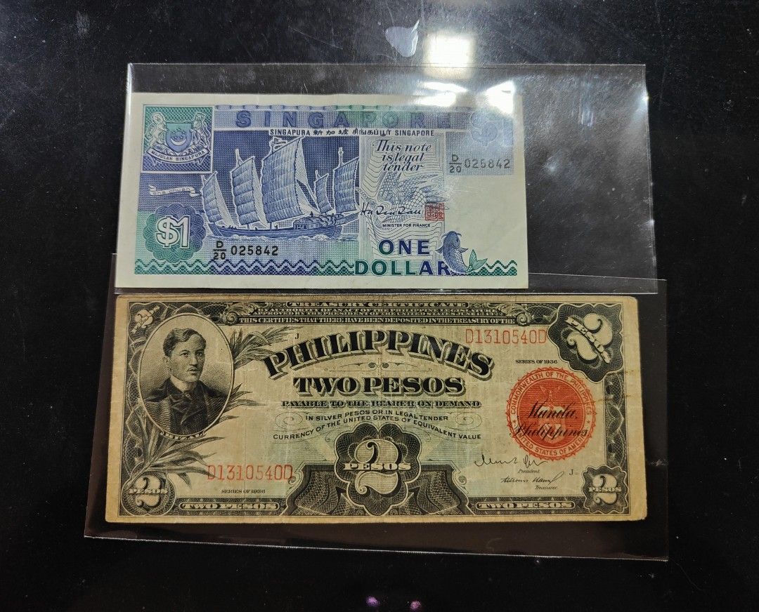 Philippines 1936 2 Pesos Banknote Currency VF, Hobbies & Toys ...