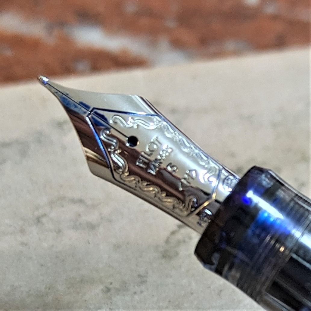 Pilot Custom 92 Fountain Pen Heritage Transparent Black & White Gold ...