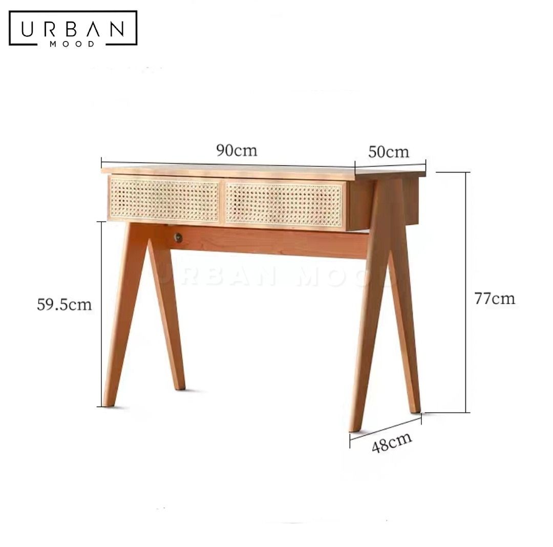 PING Japandi Study Table, Furniture & Home Living, Furniture, Tables ...