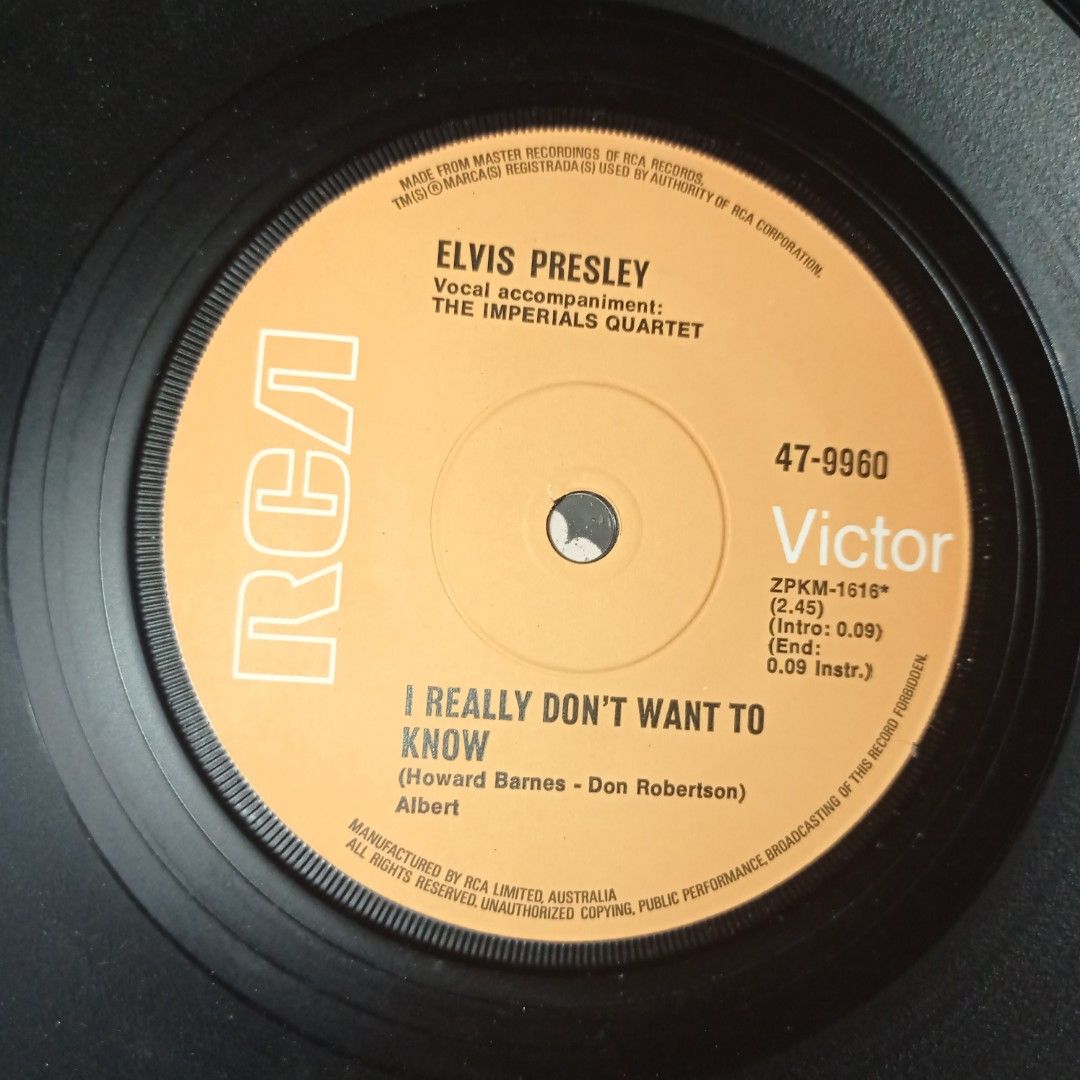 Piringan Hitam Vinyl Asli Oldish Beatles John Lenon Elvis Presley 7Inc ...