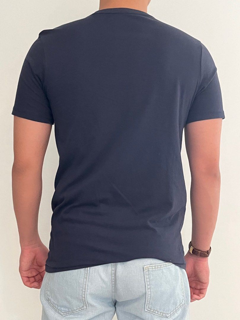 Plain navy blue tee, Men's Fashion, Tops & Sets, Tshirts & Polo Shirts ...