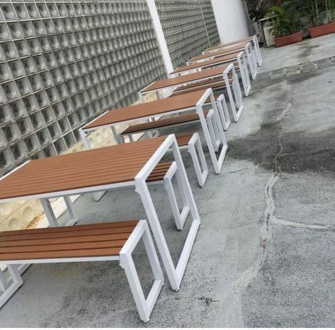 Plastic Wood Table, Plastic Wood Bench, BBQ Table Set/Table/Bench/Chair ...
