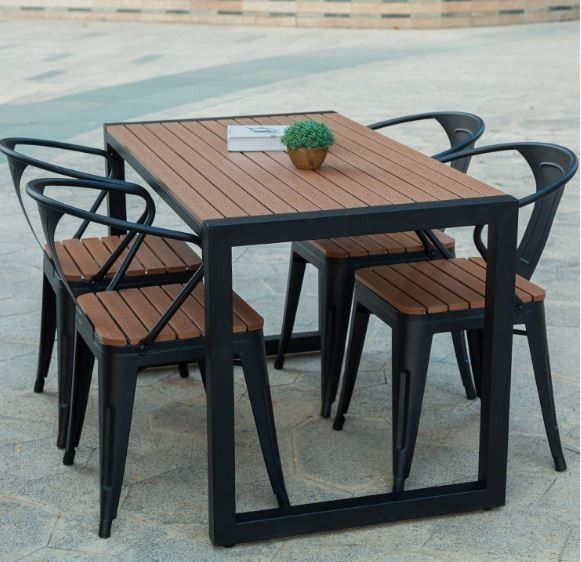 Plastic Wood Table, Plastic Wood Bench, BBQ Table Set/Table/Bench/Chair ...