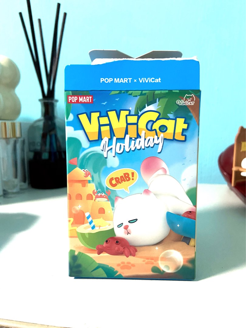 Popmart Vivi Cat Holiday - Crab, Hobbies & Toys, Toys & Games on Carousell