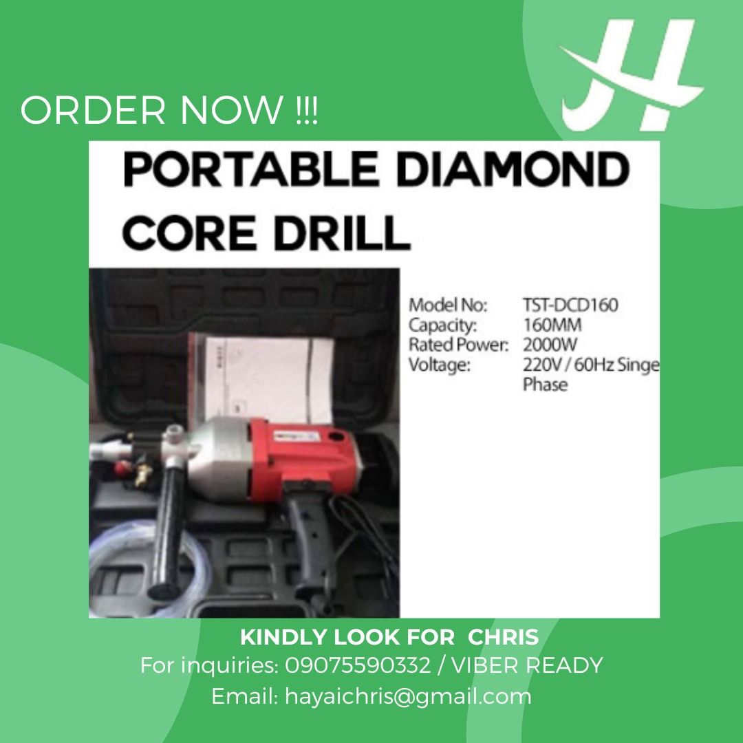 Portable diamond core drill, Commercial & Industrial, Construction ...