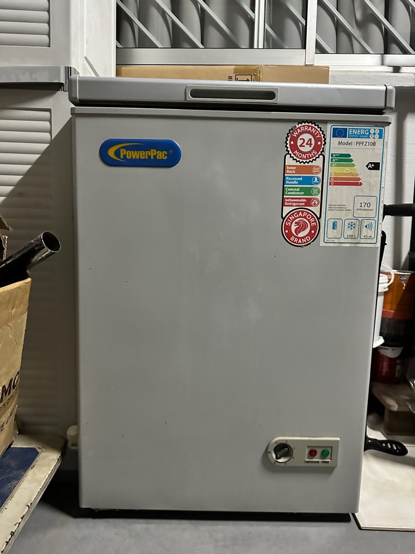 PowerPac 100L Chest Freezer, TV & Home Appliances, Kitchen Appliances ...