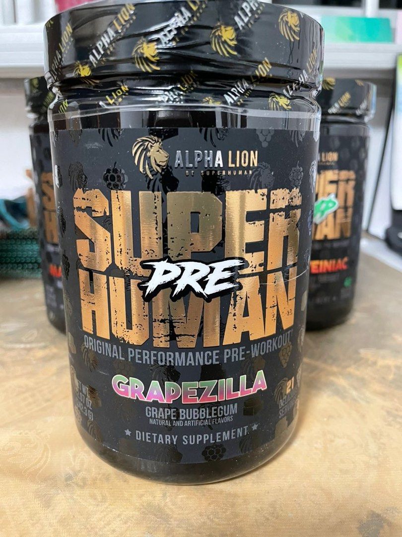 Pre workout Alpha Lion (PRE) Ready Stock, Health & Nutrition, Health ...