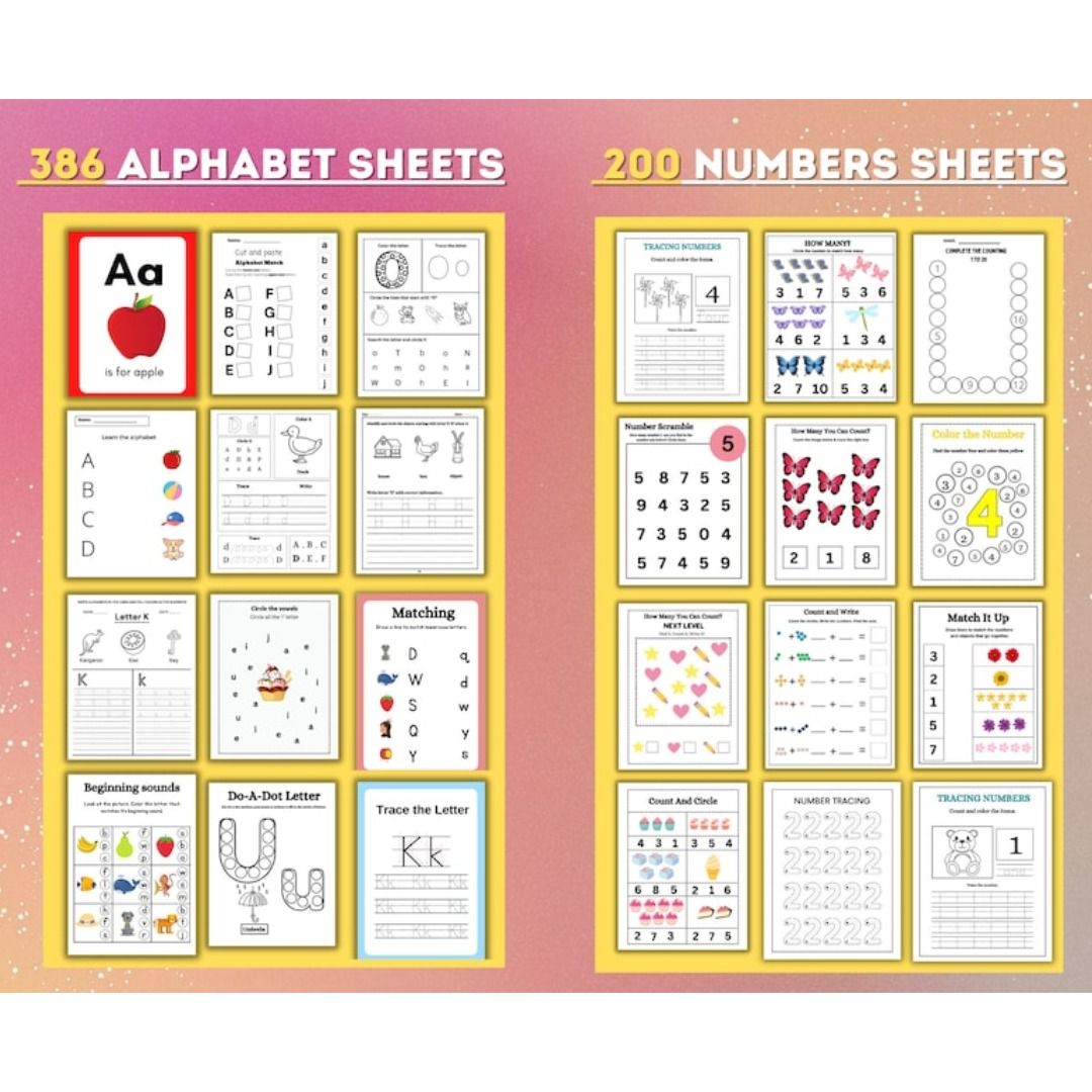 Preschool Pre-K + Kindergarten Learning Bundle | 2000+ Page | Activity ...