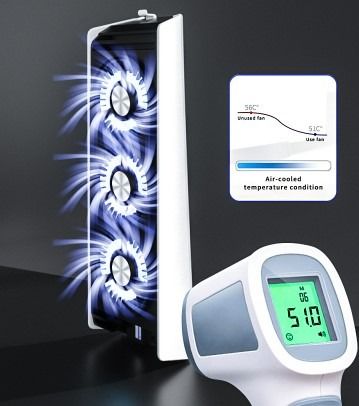 PS5 Game Cooling Host Fan with LED Light Cooling Turbo Fan (H0639 ...