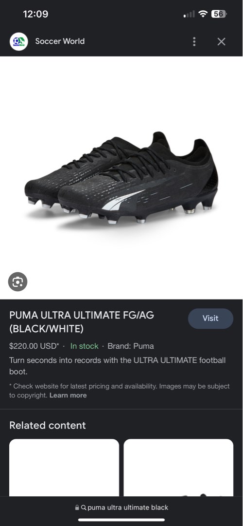 Puma ultimate ultra, Men's Fashion, Footwear, Boots on Carousell