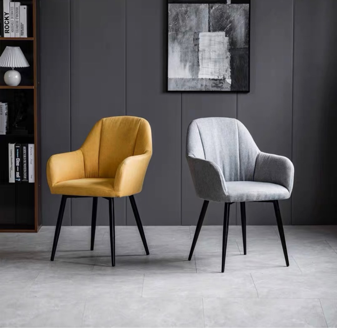 RALTY Modern Leather Dining Chair, Furniture & Home Living, Furniture ...