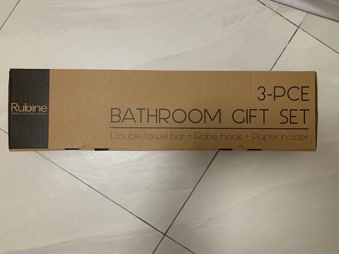 Rebine 3pc Bathroom Assessories gift set, Furniture & Home Living, Bathroom & Kitchen Fixtures ...