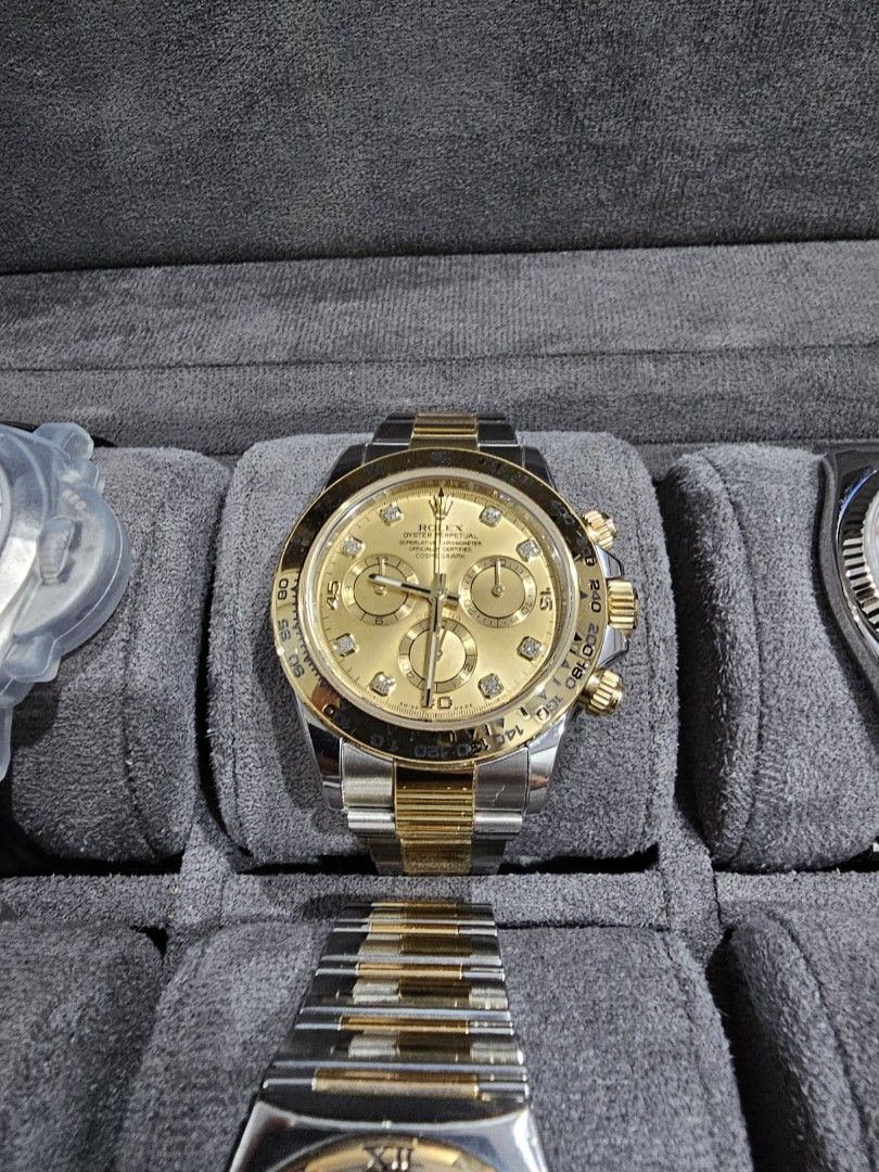 Rolex Daytona 116503 Two-Tone With Diamonds, Luxury, Watches on Carousell