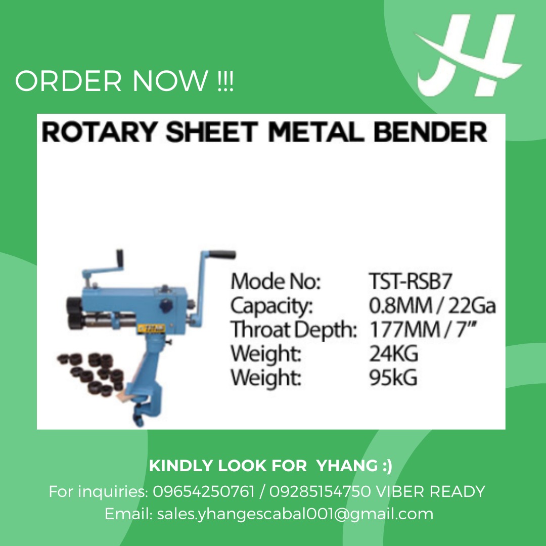 Rotary sheet metal bender, Commercial & Industrial, Construction Tools ...